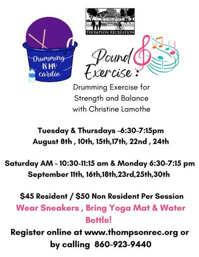 Thompson Recreation: "Pound Exercise"- Drumming Exercise for Strenghth ...